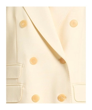 Max Mara Double-breasted Crepe Blazer - No