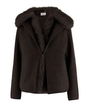 Bruno Manetti Fur Trim Short Coat