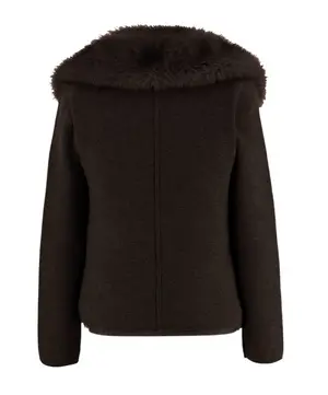 Bruno Manetti Fur Trim Short Coat