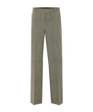 CIRCOLO 1901 Chevron Wide-leg Trousers