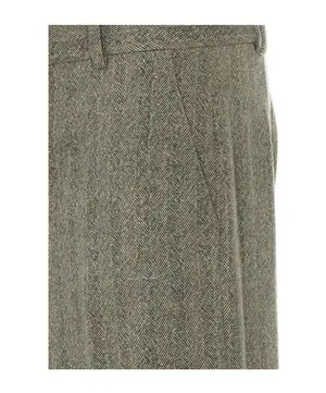 CIRCOLO 1901 Chevron Wide-leg Trousers