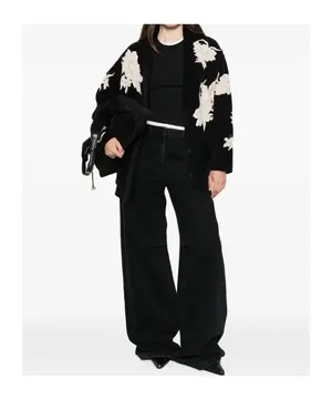 FORTE_FORTE Floral Printed V-neck Cardigan