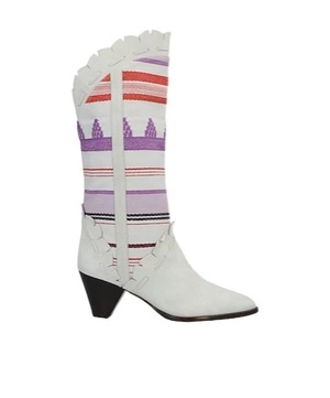 Isabel Marant Étoile Multicolor Pointed Toe Cone Heel Boots