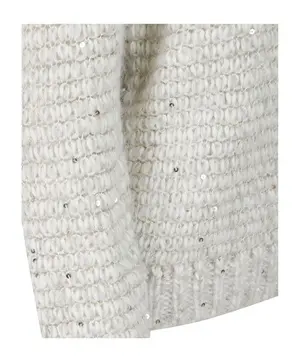 Herno Textured Knitted Jumper With Sequins
