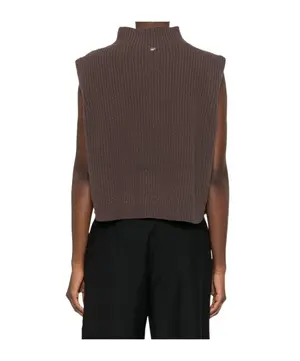 Herno Sleeveless High-neck Sweater