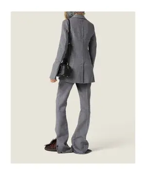 Miu Miu Single-breasted Wool Coat