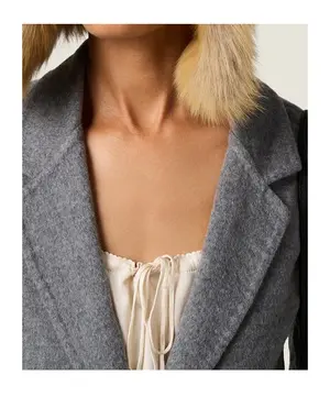 Miu Miu Single-breasted Wool Coat