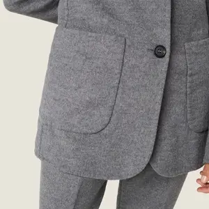 Miu Miu Single-breasted Wool Coat