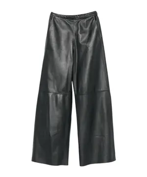 FORTE_FORTE Wide-leg Leather Trousers