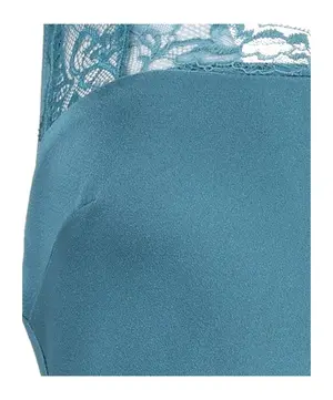 FORTE_FORTE Lace-trimmed Satin Maxi Dress - Green