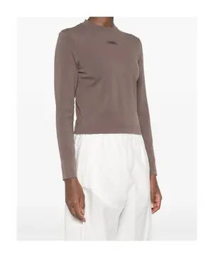 Jacquemus Long Sleeve Logo T-shirt