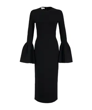 Stella McCartney Knit Midi Dress With Flared Sleeves