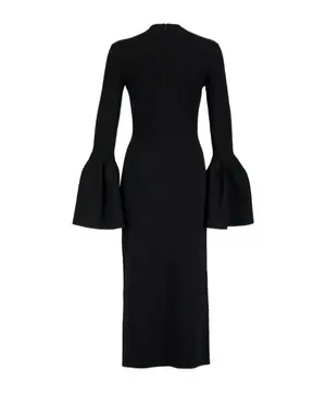 Stella McCartney Knit Midi Dress With Flared Sleeves