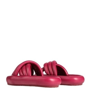 Isabel Marant Étoile Padded Strappy Round Toe Flat Sandals - Red