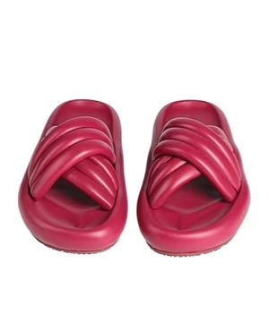 Isabel Marant Étoile Padded Strappy Round Toe Flat Sandals - Red