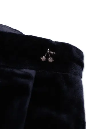 Bonpoint Pleated Velvet Shorts