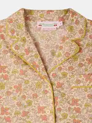 Bonpoint Dormeur Shirt Pyjamas In Liberty Organic Cotton Fabric