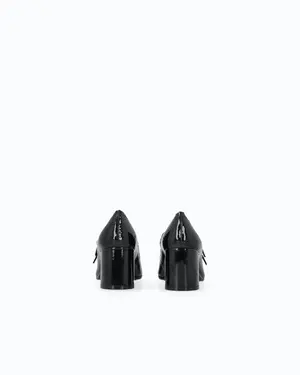 Pinko Patent-finish Brogue-detail Pumps