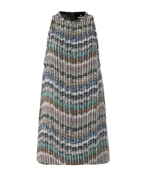Missoni Sequined Chevron Knit Mini Dress - Multi-color