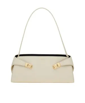 FERRAGAMO East-west Hug Shoulder Bag - Mascarpone