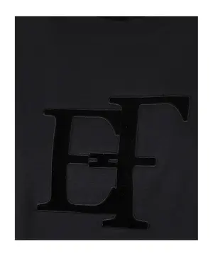 Elisabetta Franchi Cotton Short-sleeve T-shirt With Flocked Logo