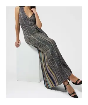 Missoni Sequin-embellished Striped Maxi Dress