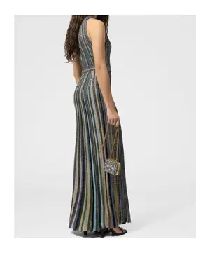 Missoni Sequin-embellished Striped Maxi Dress