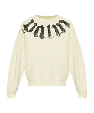 Palm Angels Long Sleeve Crewneck Sweatshirt With Graphic Print
