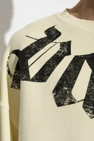 Palm Angels Long Sleeve Crewneck Sweatshirt With Graphic Print