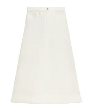 Marni Flared Denim Midi Skirt