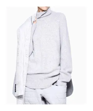 Giorgio Armani Oversized Turtleneck Sweater In Pure Cashmere Jersey