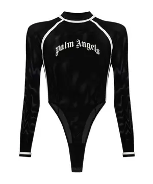 Palm Angels Long-sleeve Bodysuit - Black