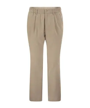 Herno Elasticated Waist Straight-leg Trousers - No