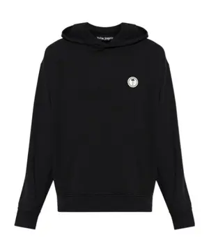 Palm Angels Long-sleeve Hooded Sweatshirt With Logo Patch