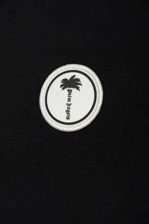 Palm Angels Long-sleeve Hooded Sweatshirt With Logo Patch