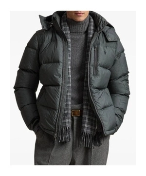 Polo Ralph Lauren Quilted Down Hooded Jacket - Grey