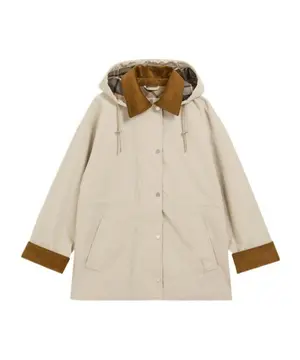Barbour Waterproof Rain Jacket With Detachable Hood - Mist/birch