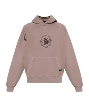 Palm Angels Long Sleeve Hooded Sweatshirt