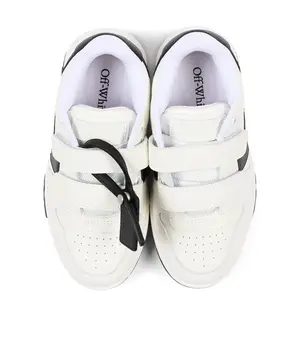 Off-White Round Toe Sneakers With Arrow Motif