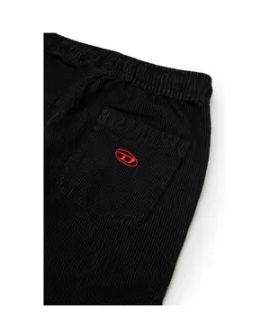 DIESEL® Corduroy Trousers With Embroidered Logo