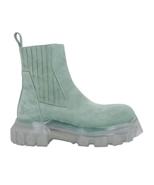 Rick Owens Platform Martin Boots - Green