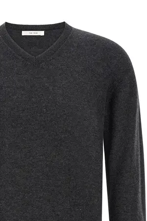 THE ROW Long Sleeve V-neck Top