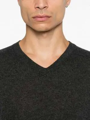 THE ROW Long Sleeve V-neck Top