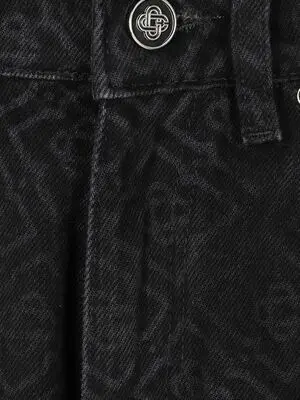 Casablanca Geometric Pattern Loose-fit Jeans