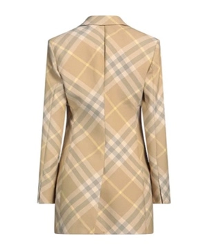 Burberry Single-breasted Flannel Blazer With Signature Print