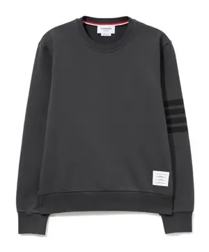 Thom Browne Long-sleeve Crew-neck Sweatshirt - Grey
