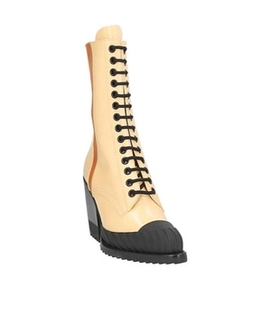 Chloé Two-tone Lace-up Ankle Boots