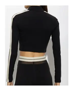 Palm Angels Cropped Zip-up Track Jacket