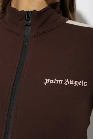 Palm Angels Cropped Zip-up Sweatshirt