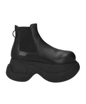 Marni Solidcolor Platform Boots - Black